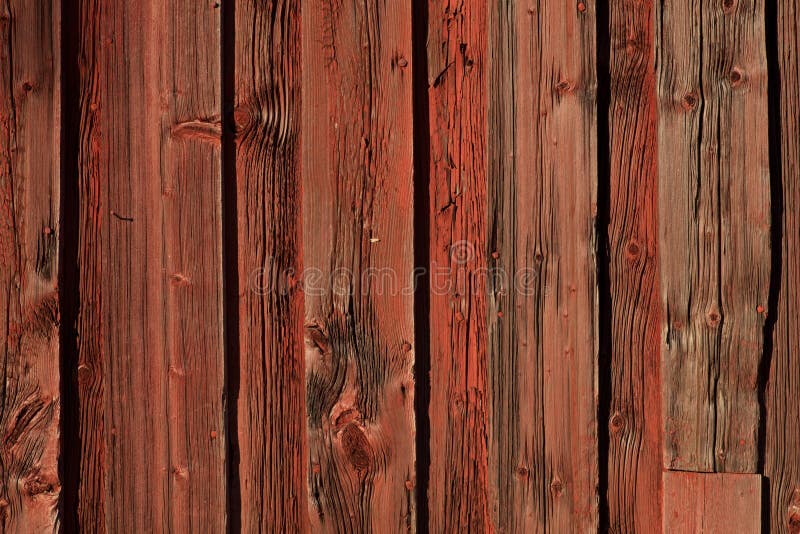 Old Red Wooden Wall Background Texture. Stock Photo - Image of ...