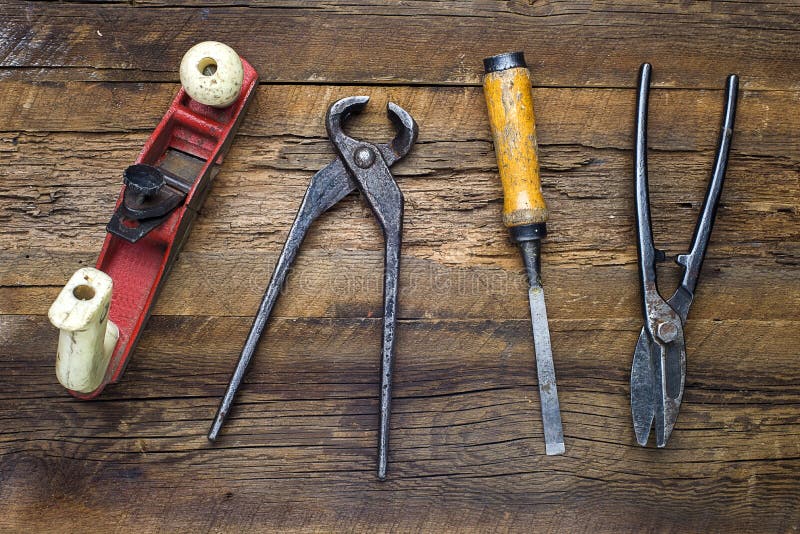 Old reliable tools stock image. Image of obsolete, carpentry - 69889687