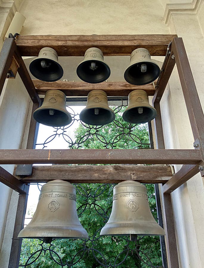 Religion. the Bells in the Bell Tower of an Orthodox Church Stock Photo ...