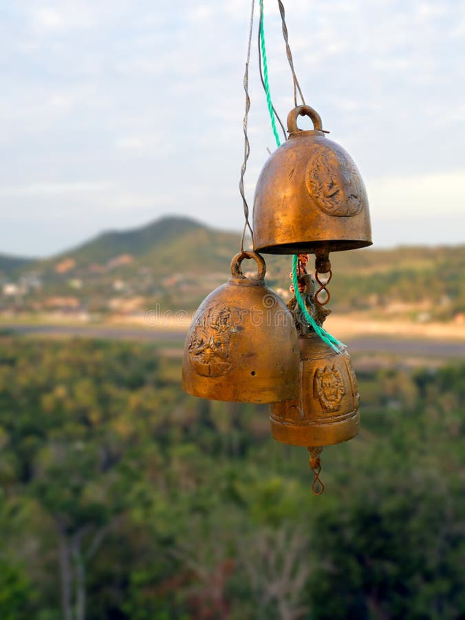 Old Religious Bells on the Background of Nature Stock Photo - Image of ...