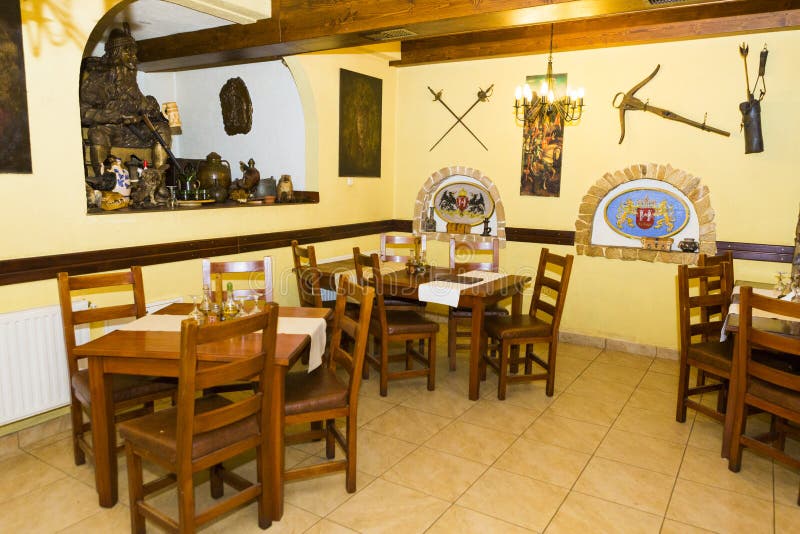 Medieval Decorated Restaurant from Bucharest Editorial Stock Image ...