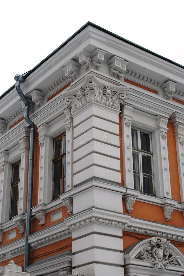 Facade of an old building stock photo. Image of outdoors - 268276792