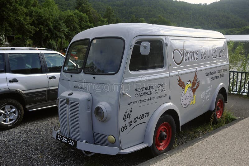 Old Restored Van Used As Advertising Medium for a Cheese Editorial ...