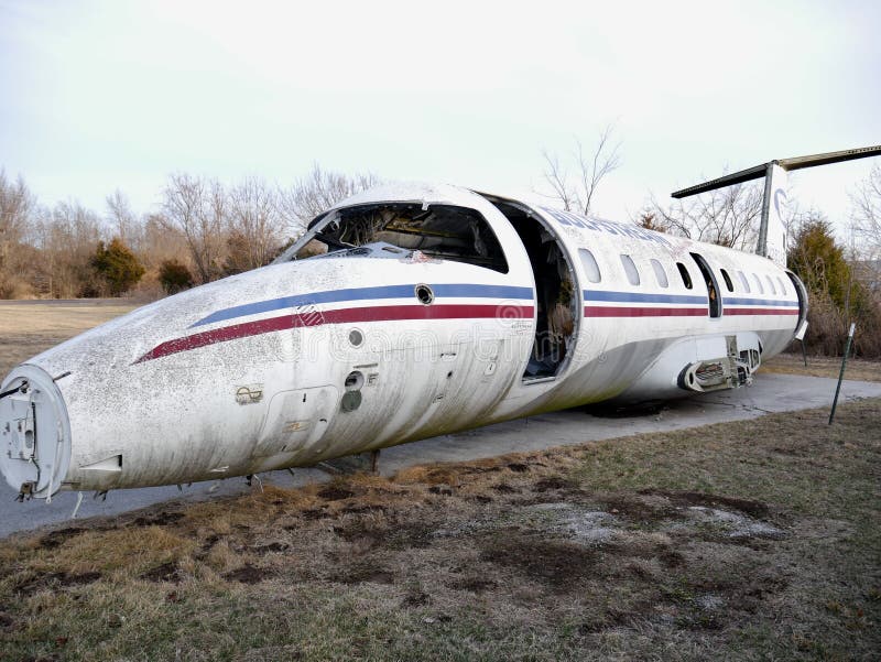 Retired Jet Airplane Cut for Scrap Metal Editorial Photo - Image of ...