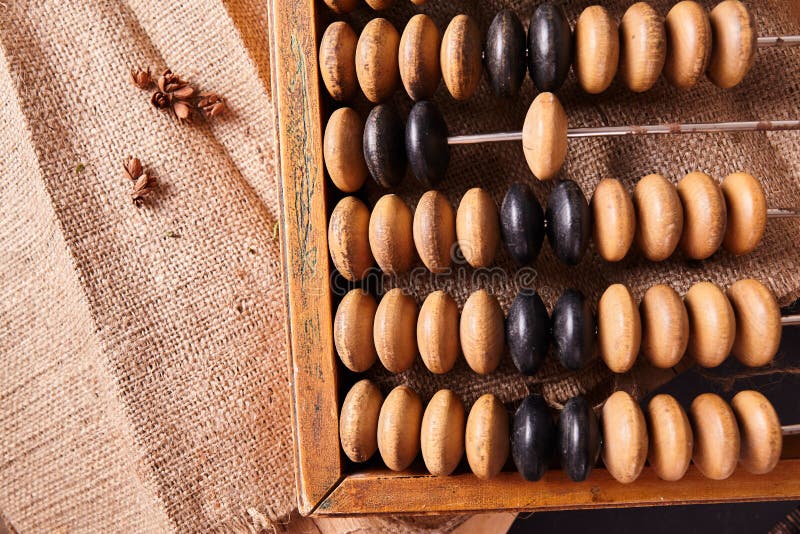 Old retro abacus stock image. Image of china, count - 115472183