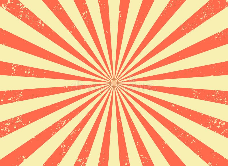 Vintage Circus Poster Background with Sunburst and Stars Stock ...
