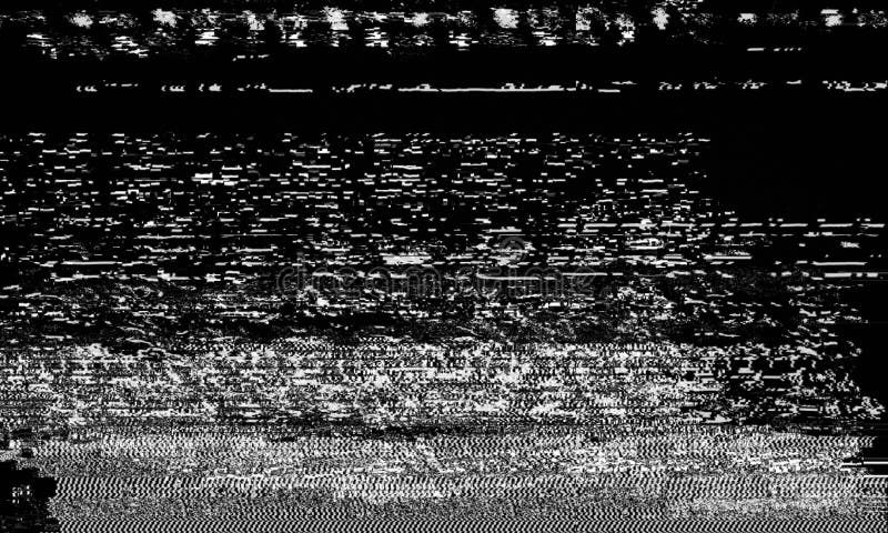 8 Bit Bug Glitch Screen Bw Distortion Stock Image - Image of digital ...