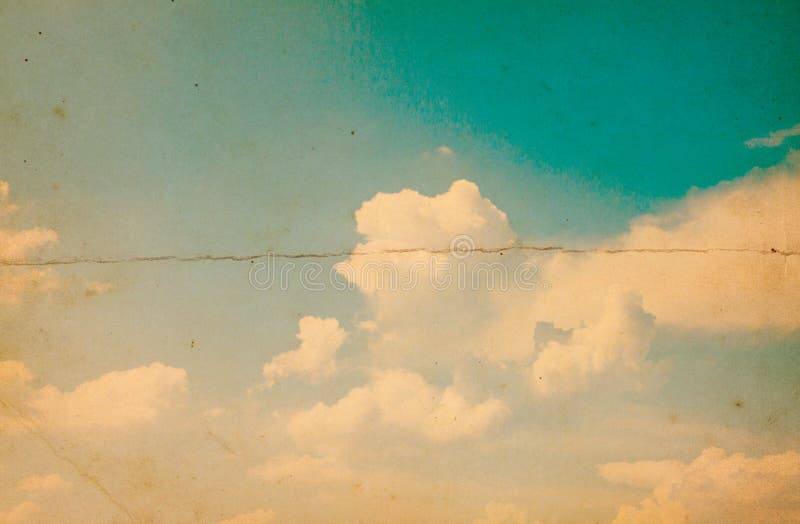 Old retro blue sky stock photo. Image of textured, white - 111963072