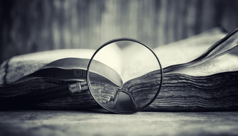 An Old Retro Book on the Table. an Encyclopedia of the Past on a Stock ...