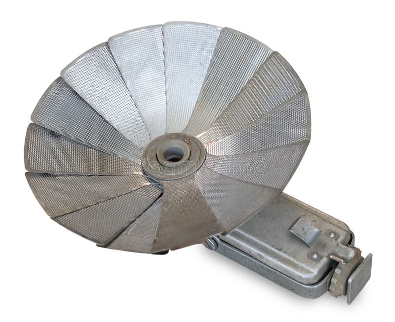Old Retro Camera Flash on White Background Stock Photo - Image of metal ...