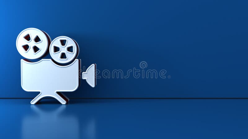 Old Retro Camera that Records Video. 3D Rendering Stock Illustration ...