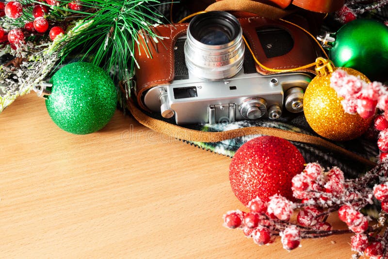 Old Retro Camera on the Table Stock Image - Image of view, retrostyle ...