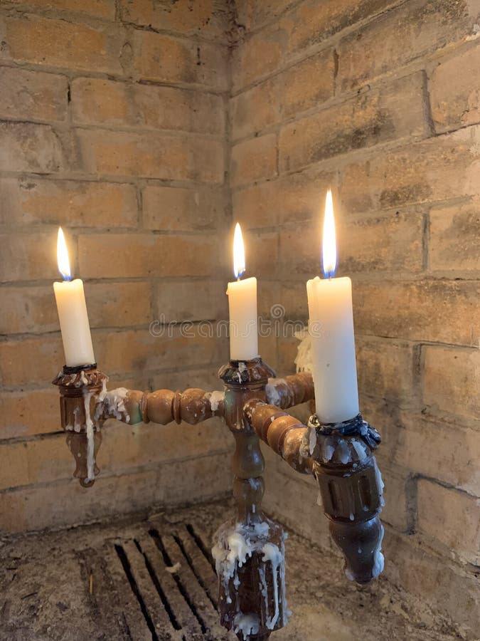 Old retro candlestick stock image. Image of ancient - 220011237