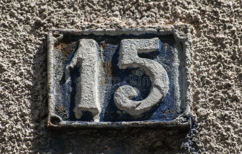 Old Retro Cast Iron Plate Number 15 Stock Photos - Free & Royalty-Free ...