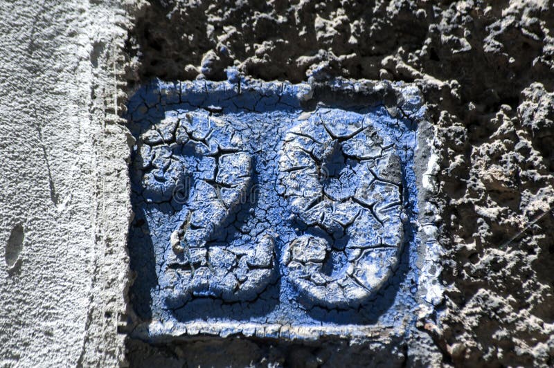 Old Retro Cast Iron Plate Number 29 Stock Photo - Image of cottage ...