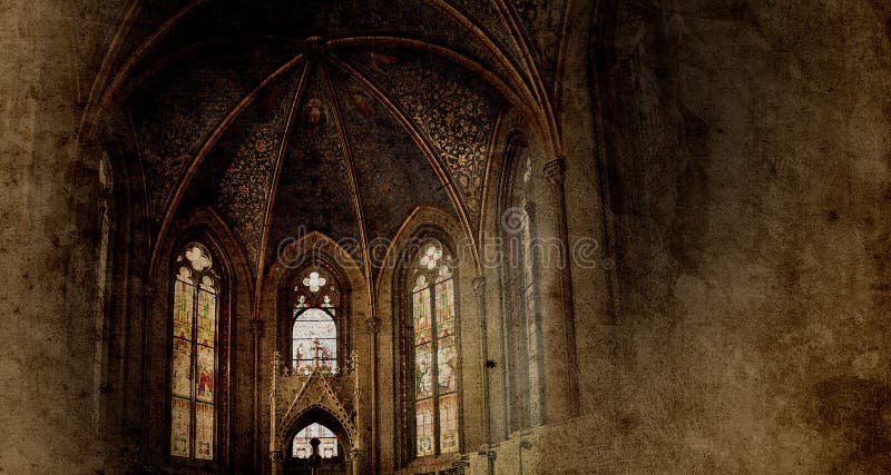 Old retro church stock illustration. Illustration of antique - 21829044