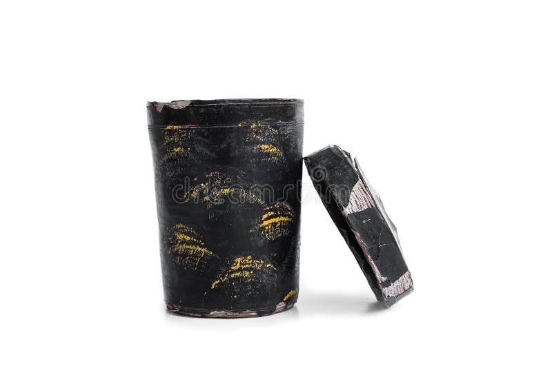 Old Retro Container Tube Shape White Background Stock Photos - Free ...