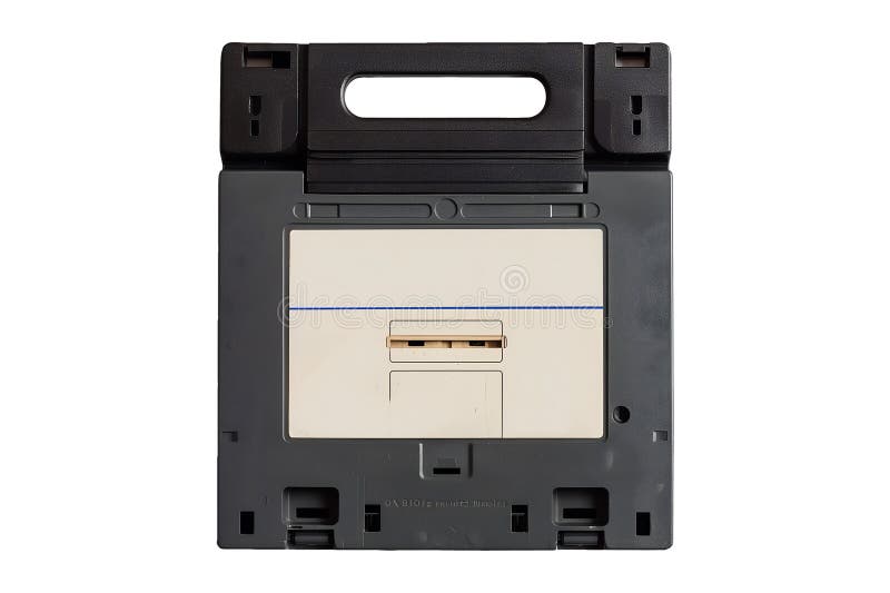 Old Retro Floppy Disk for a Computer with a Cut-out Image Stock Image ...