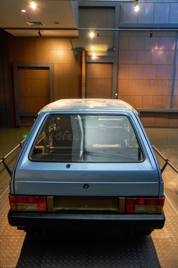 An old retro hatchback car stock photo. Image of forest - 318459264