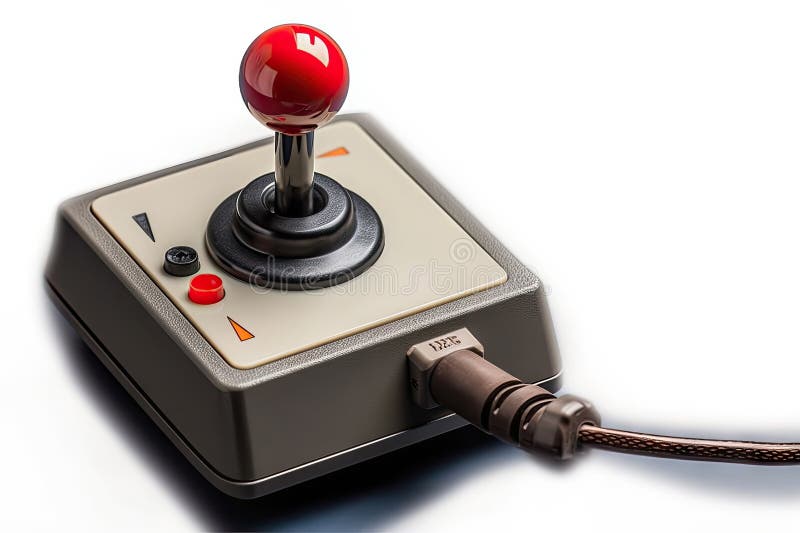 Old Retro Joy Stick stock illustration. Illustration of obsolete ...