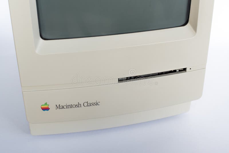 An Old Retro Macintosh Classic Personal Computer from 1990s Editorial ...