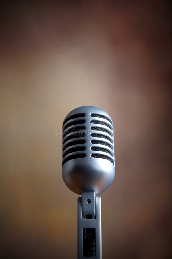 Stage and microphone stock photo. Image of spotlight - 19968432