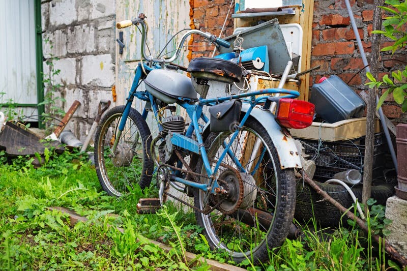 Old retro moped stock photo. Image of memories, style - 301046750