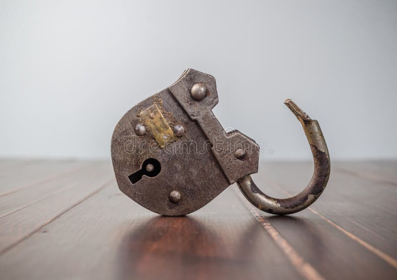 Old retro padlock stock photo. Image of secure, guard - 89762190