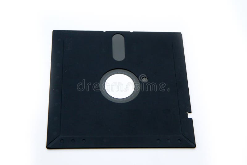 Old Retro PC 5 and 1/4 Floppy Disc Isolated Stock Photo - Image of ...