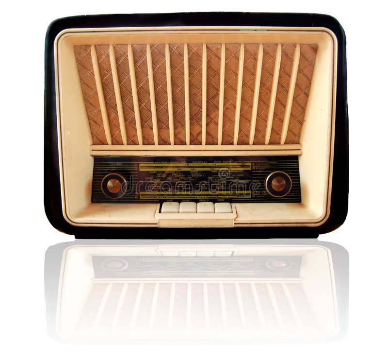 Retro radio stock photo. Image of listen, retro, musical - 1064654