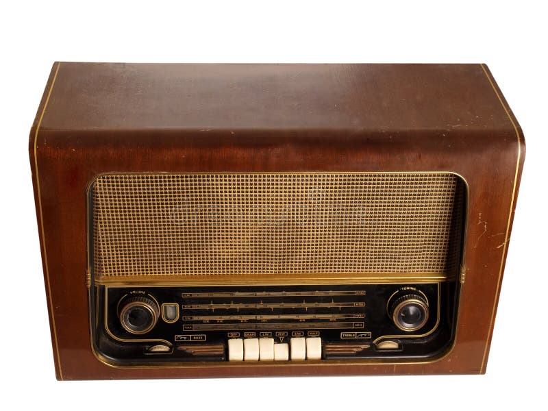 Old retro radio stock image. Image of classic, transistor - 708035