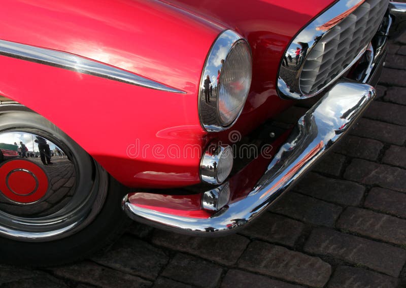 Old Retro Red Car stock image. Image of famous, original - 103589593