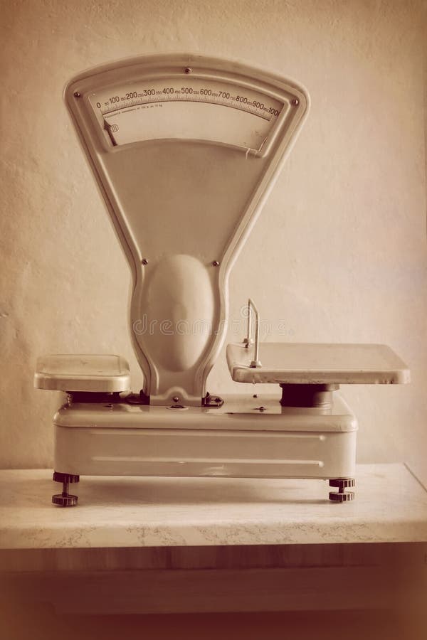 Old retro scales stock image. Image of cash, balance - 225435013