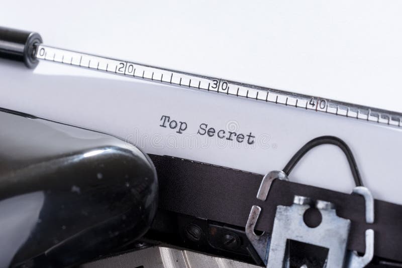 Word Top Secret Written Typewriter Stock Photos - Free & Royalty-Free ...