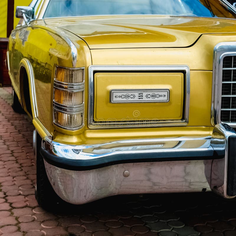 Old Retro or Vintage Car Front Side Stock Photo - Image of nostalgia ...