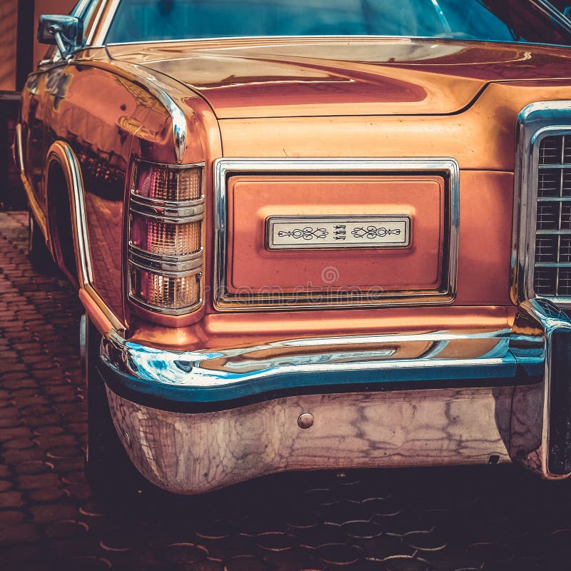 Old Retro or Vintage Car Front Side Stock Photo - Image of vintage ...