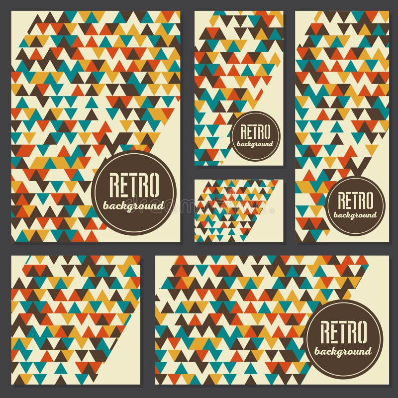 Old Retro Vintage Style Background Design Template Stock Vector ...