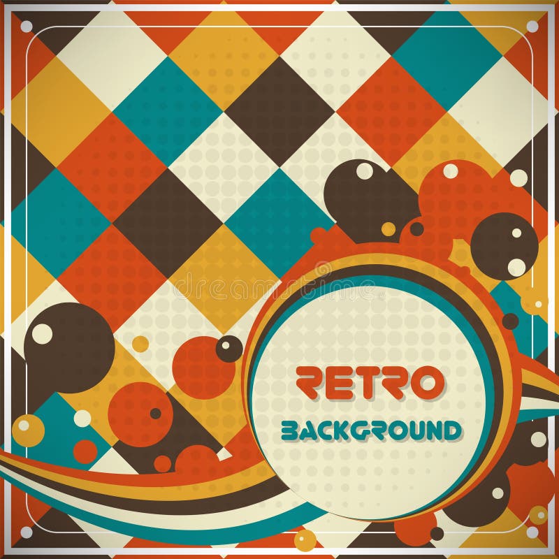 Old Retro Vintage Style Background Design Template Stock Vector ...