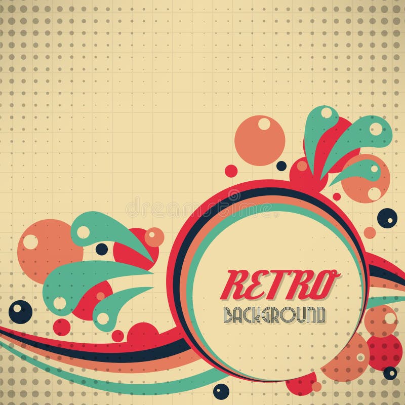 Old Retro Vintage Style Background Design Template Stock Vector ...