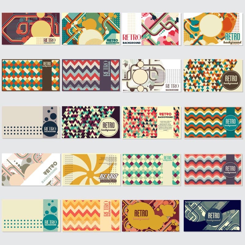 Old Retro Vintage Style Background Design Template Stock Vector ...