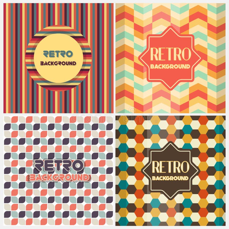 Old Retro Vintage Style Background Design Template Stock Vector ...