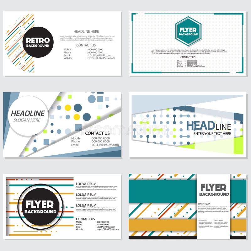 Old Retro Vintage Style Background Design Template Stock Vector ...