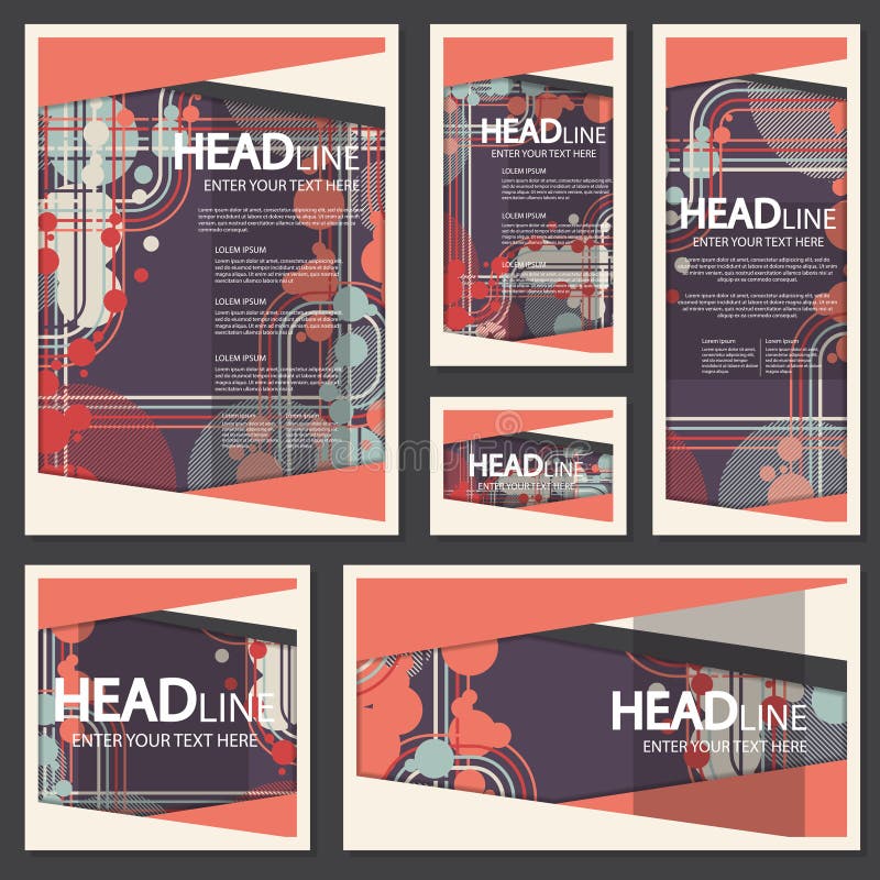 Old Retro Vintage Style Background Design Template Stock Vector ...