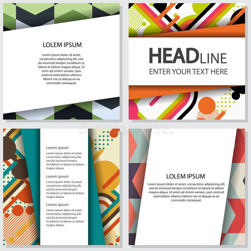 Old Retro Vintage Style Background Design Template Stock Vector ...