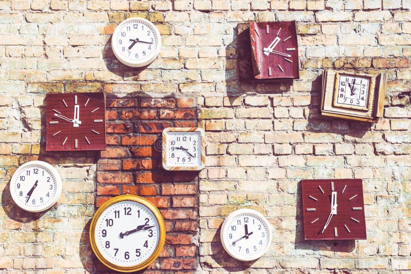 Old Retro Vintage Wall Clock Stock Photo - Image of close, round: 113152182