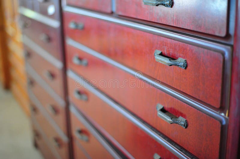 Old Retro Vintage of Wood Drawer in House for Storage Stock Image ...