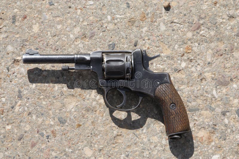 Old revolver stock photo. Image of steel, blew, revolver - 10389918