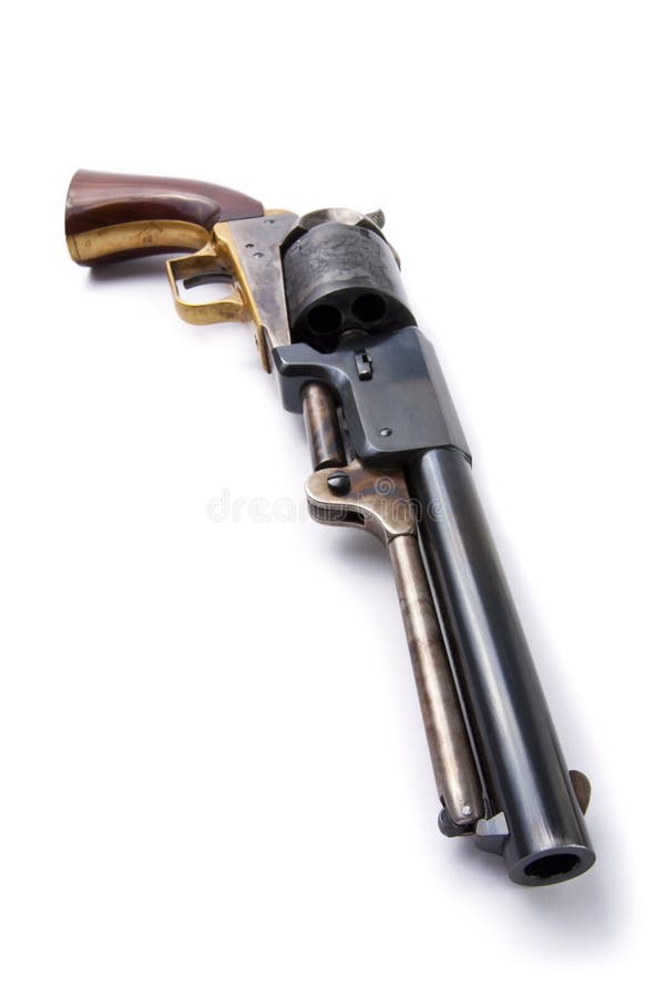 Old revolver stock photo. Image of blackpowder, caliber - 19917874