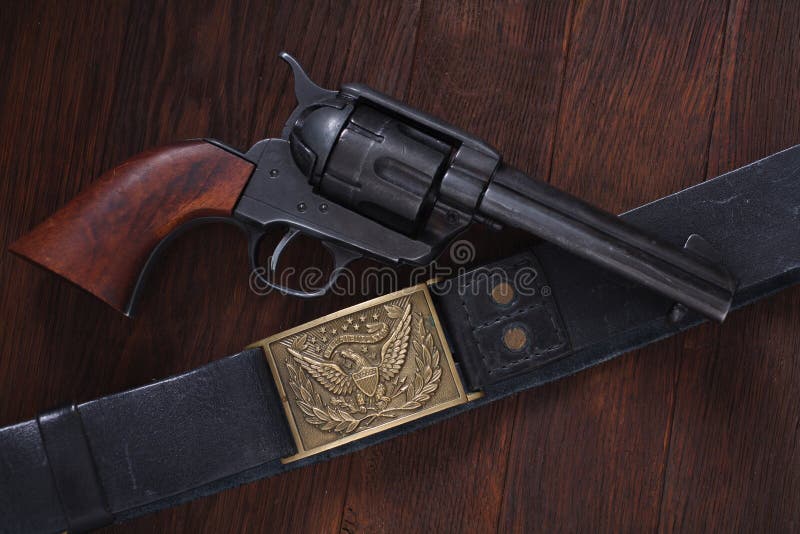 Old Revolver with Cartridges Stock Photo - Image of retro, light: 135753344