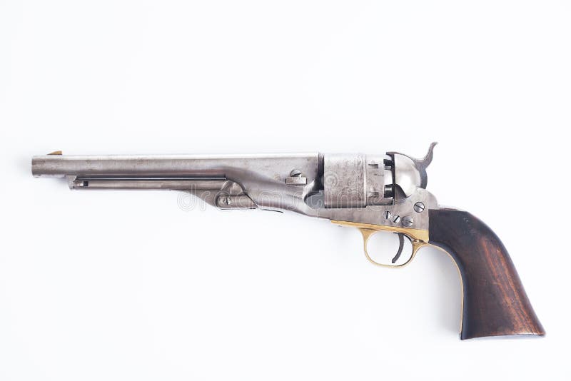 Old revolver stock image. Image of isolated, afghanistan - 44391901